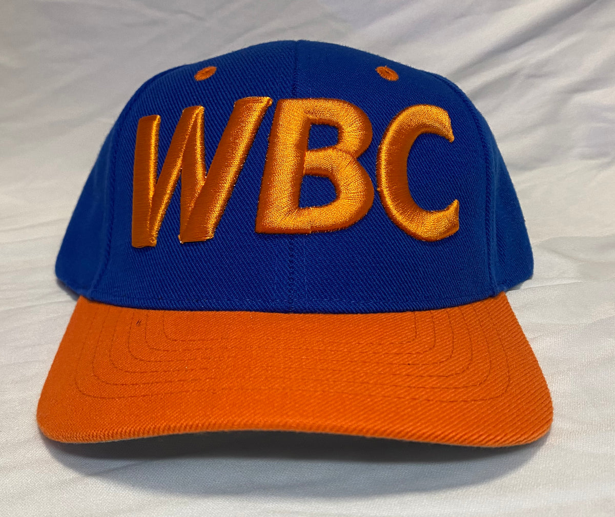 BLUE WBC ORANGE LETTERING BASEBALL HAT – F4STUDIOSSHOP