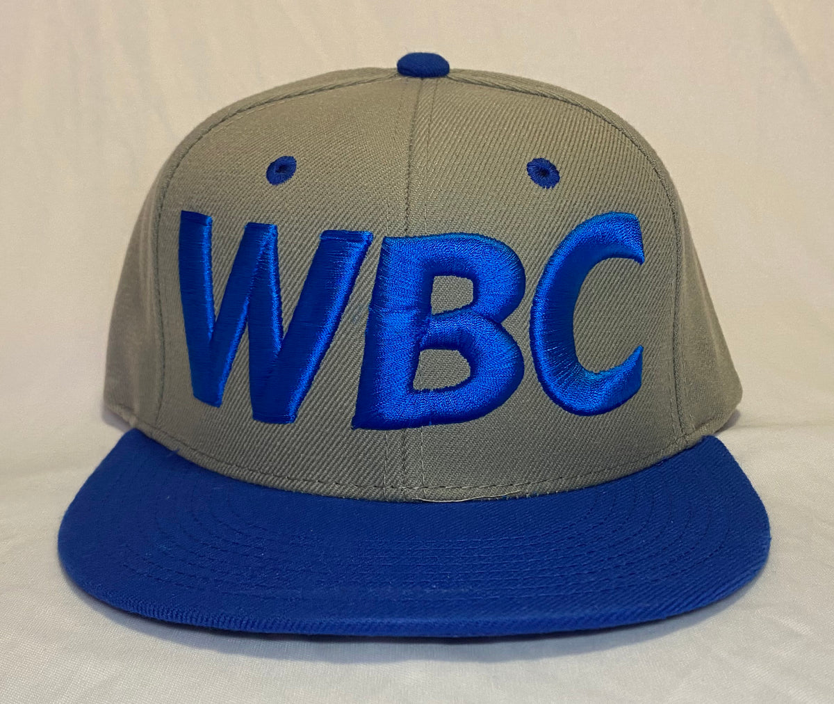 GRAY / BLUE WBC HAT BLUE LETTERING – F4STUDIOSSHOP