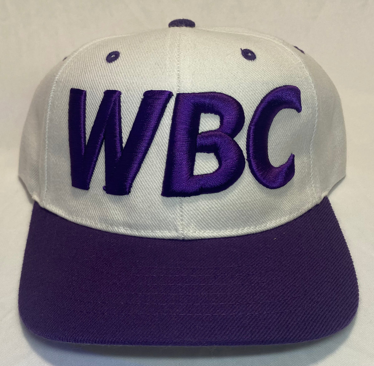 PURPLE / WHITE WBC HAT PURPLE LETTERING HAT – F4STUDIOSSHOP